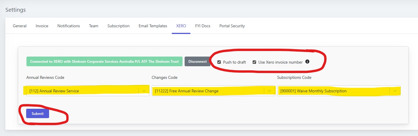 How to connect your Xero Blue to Waive
